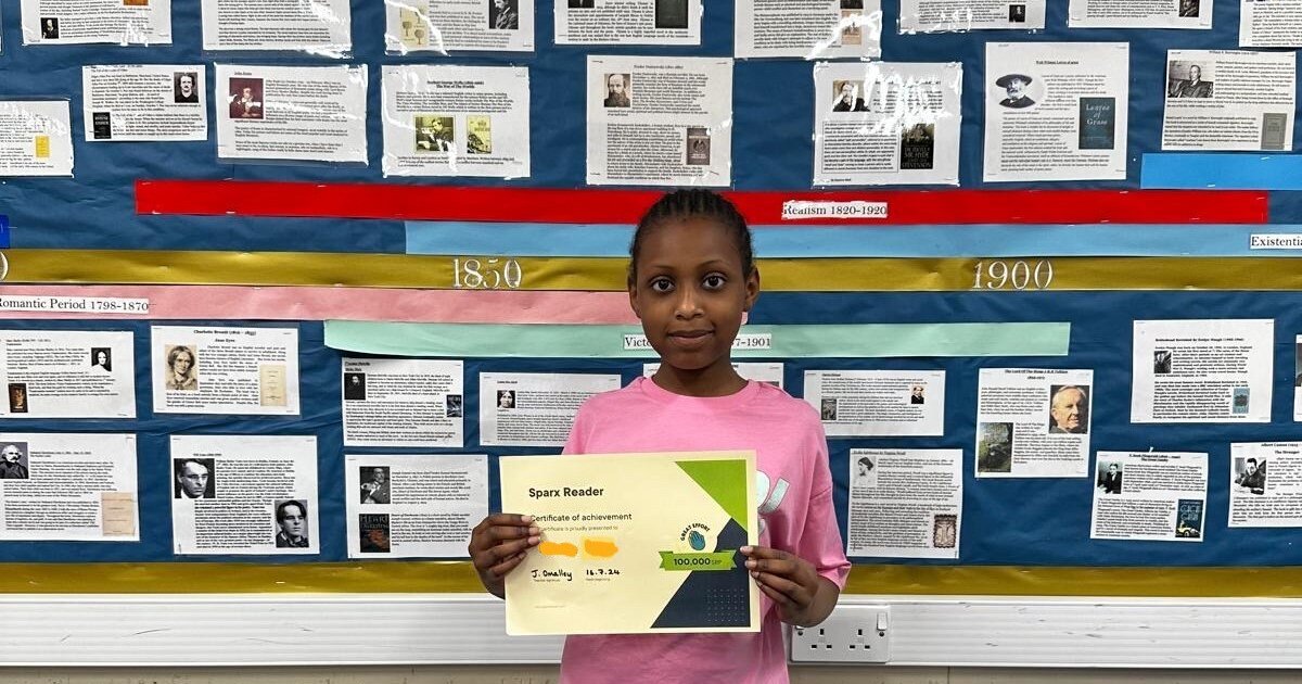 Pupils in Years 7 and 8 celebrate achievement in Sparx Reader ...