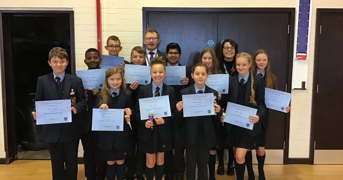 Year 7 celebration assembly | Archbishop Temple Church of England High ...