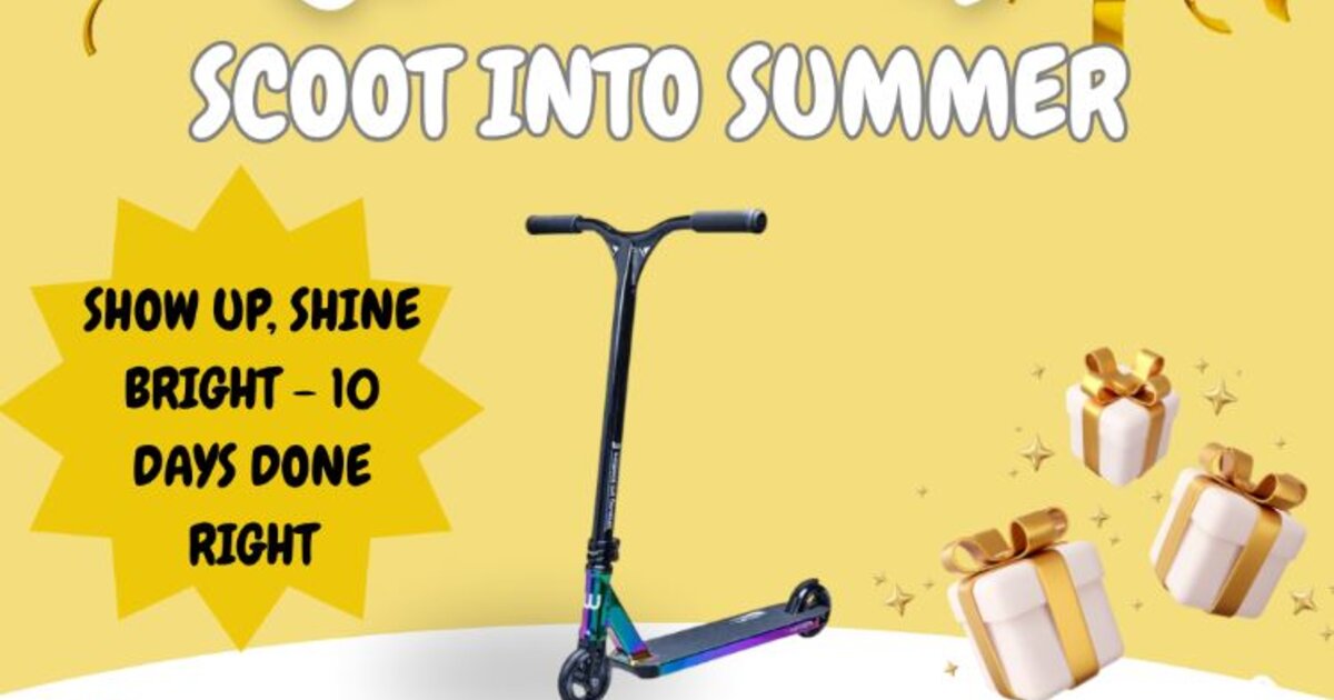 Attendance Challenge - Scoot into Summer | Bishop Martin Church of ...