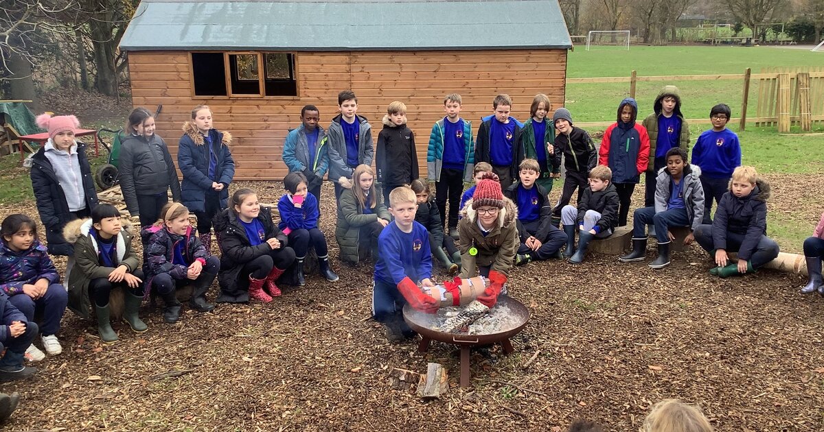 Year 5 Camp Fire | Bridge & Patrixbourne CEP School