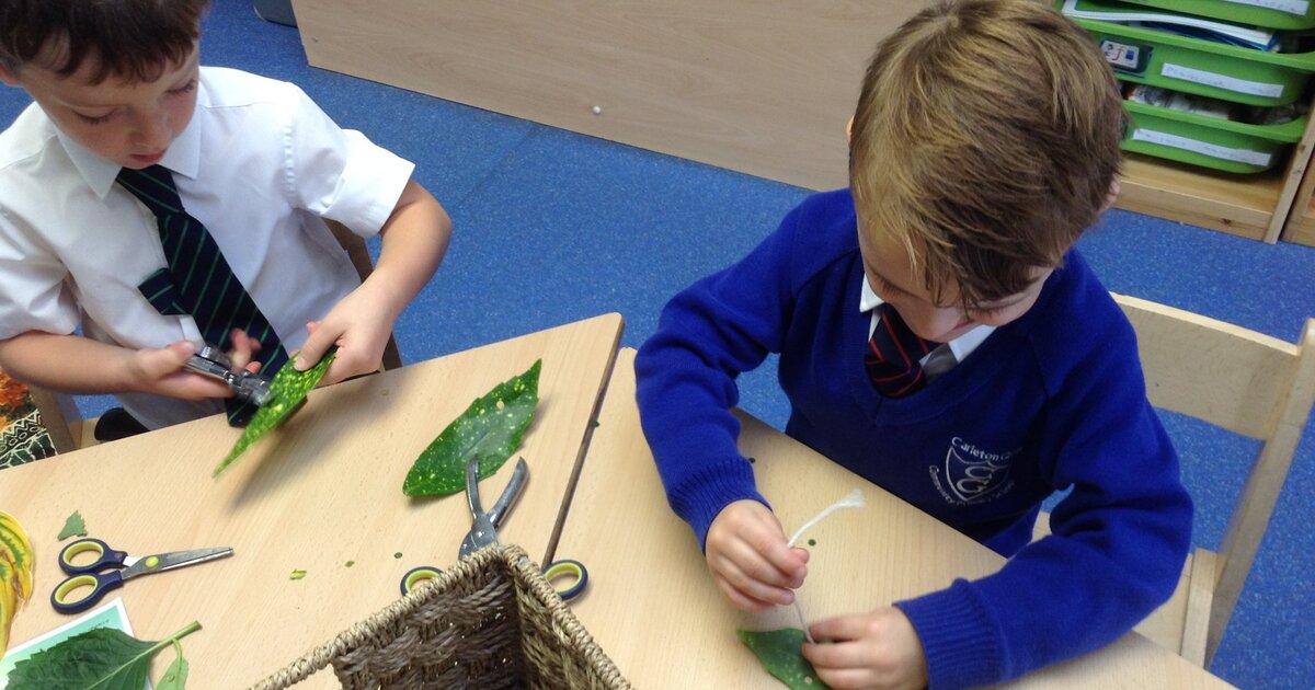 Leaf threading | Carleton Green Community Primary School