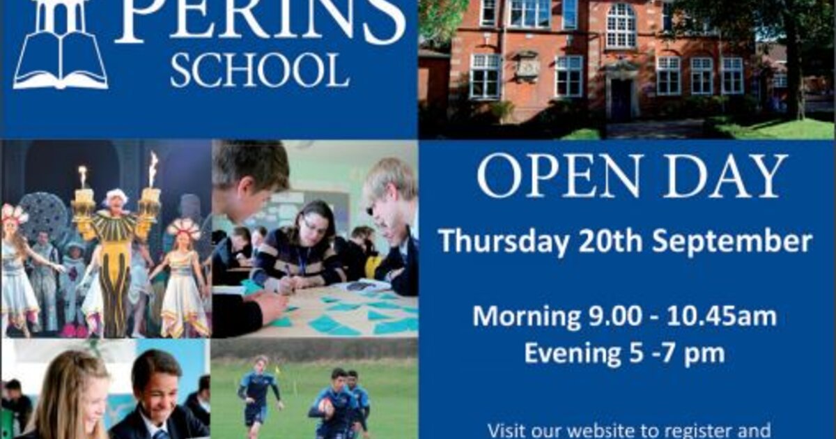 Perins Open Day - 20th September | Castle Hill Primary School