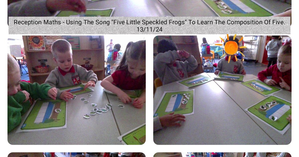 Reception Maths - Learning About The Composition of Five With The Song ...