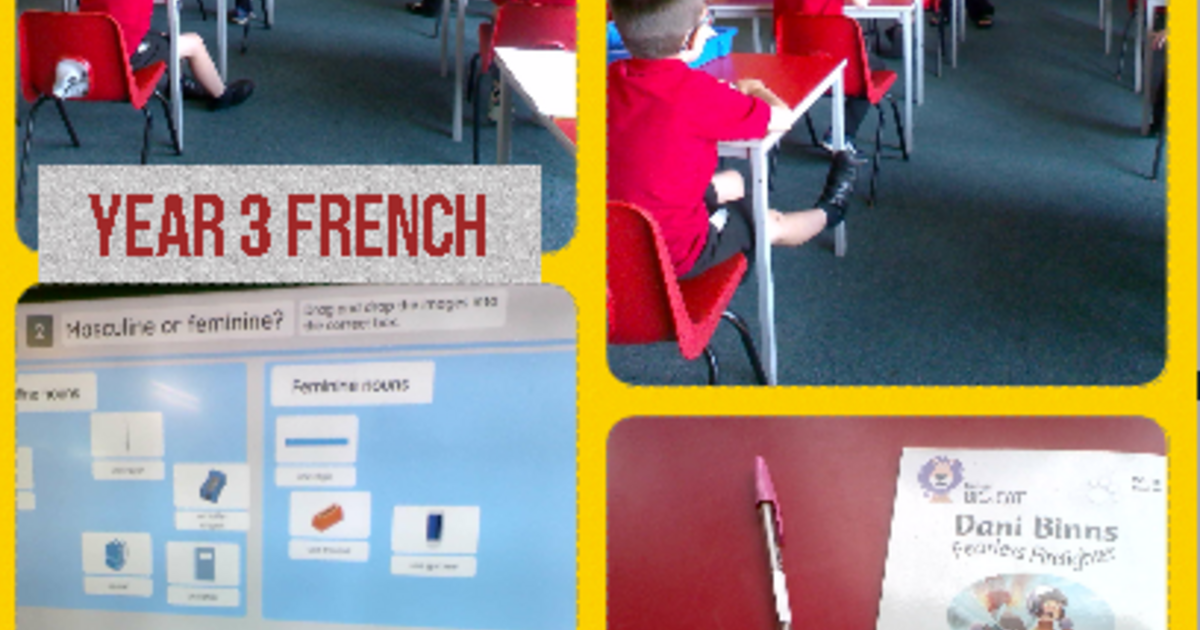 Year 3 French - 'Les Objets De La Classe' - Classroom Objects | Darwen ...