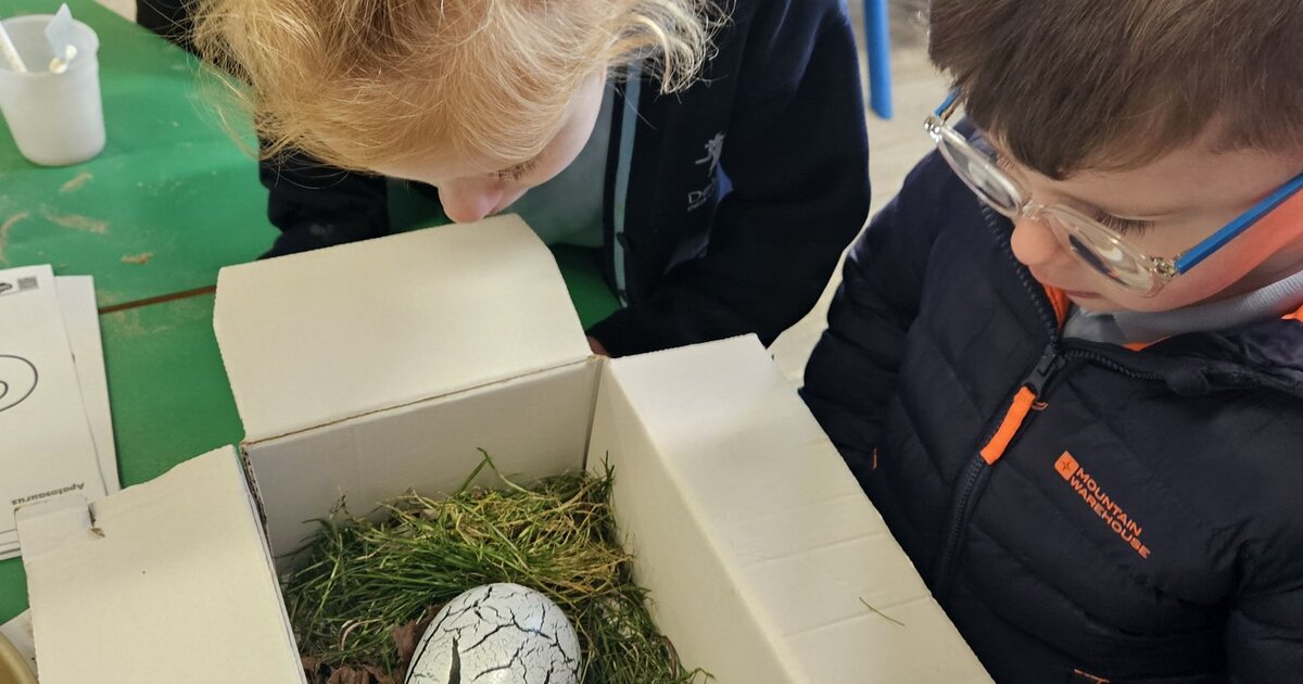 Reception- Dinosaur egg discovery | Delph Side Community Primary School