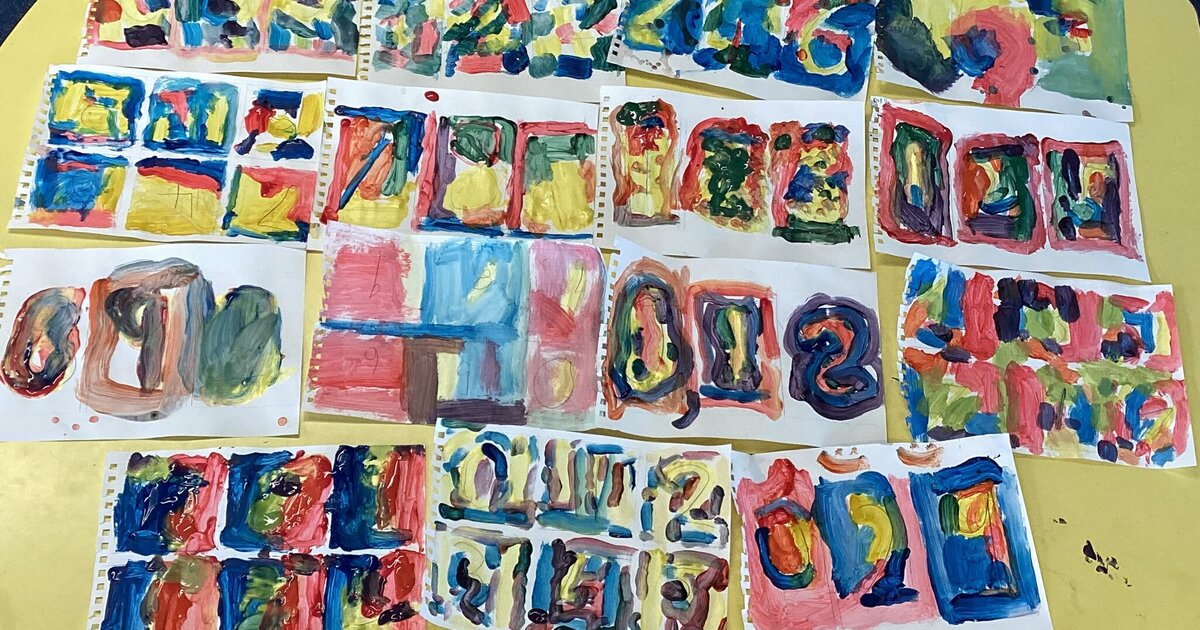 Painting with colour | Inskip St Peter's C of E (Aided) Primary School