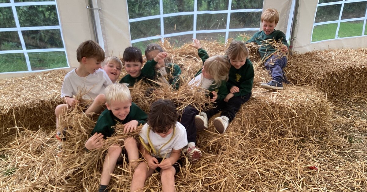 When Lower School snuck into the marquee… | Inskip St Peter's C of E ...