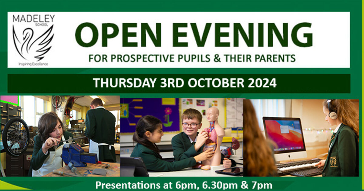 Open Evening | Madeley School