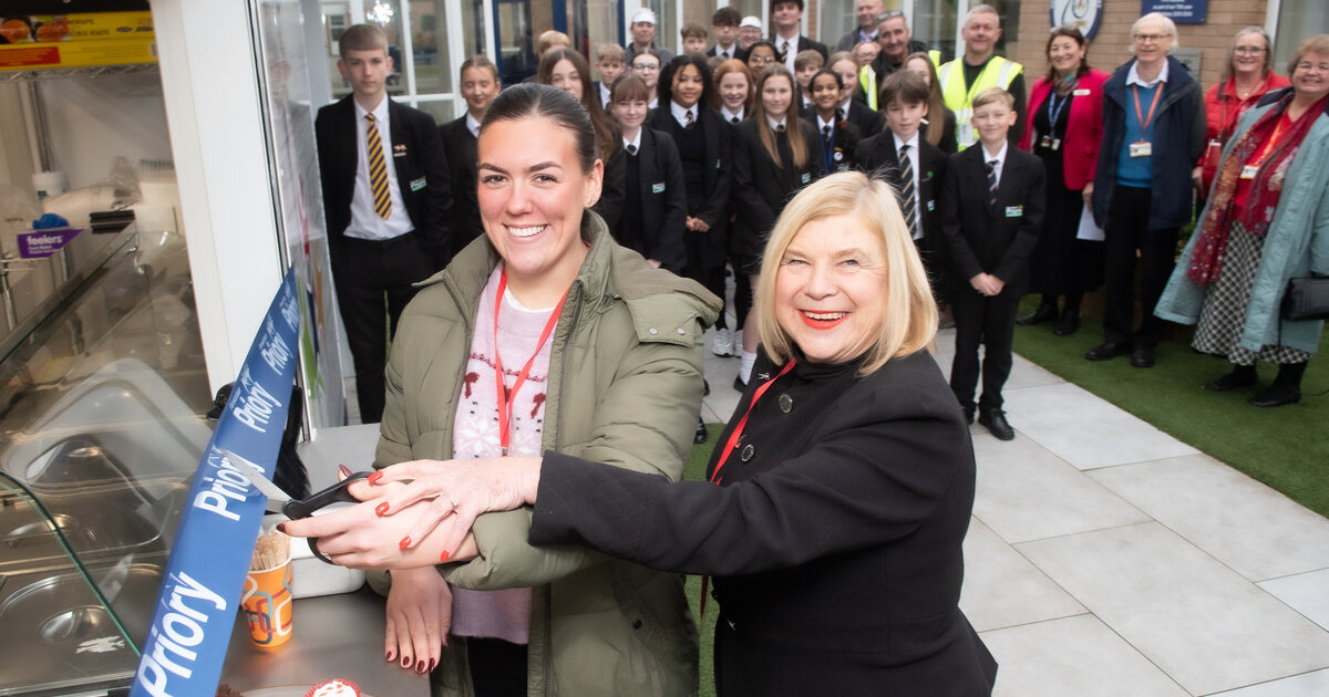 Priory's new food service outlet is officially opened by former teacher ...
