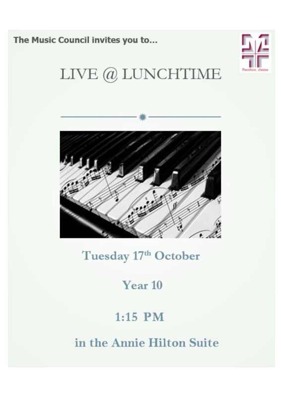 Live @ Lunchtime Concert Series | St Michael's CE High School