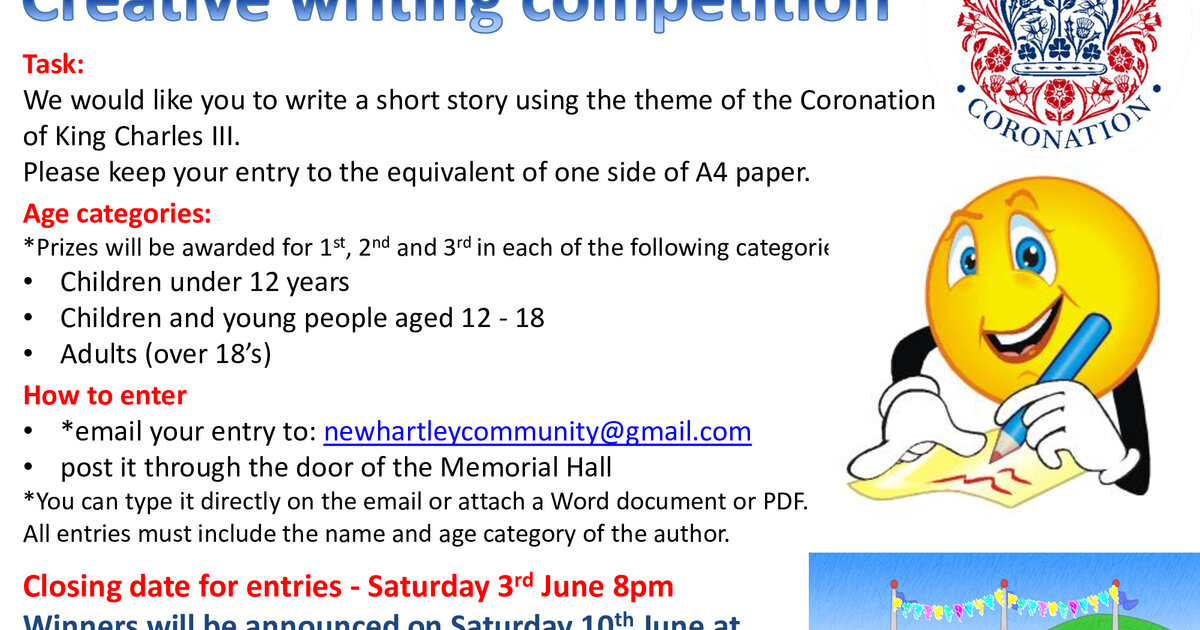 New Hartley Creative Writing Competiton | Seaton Valley Federation