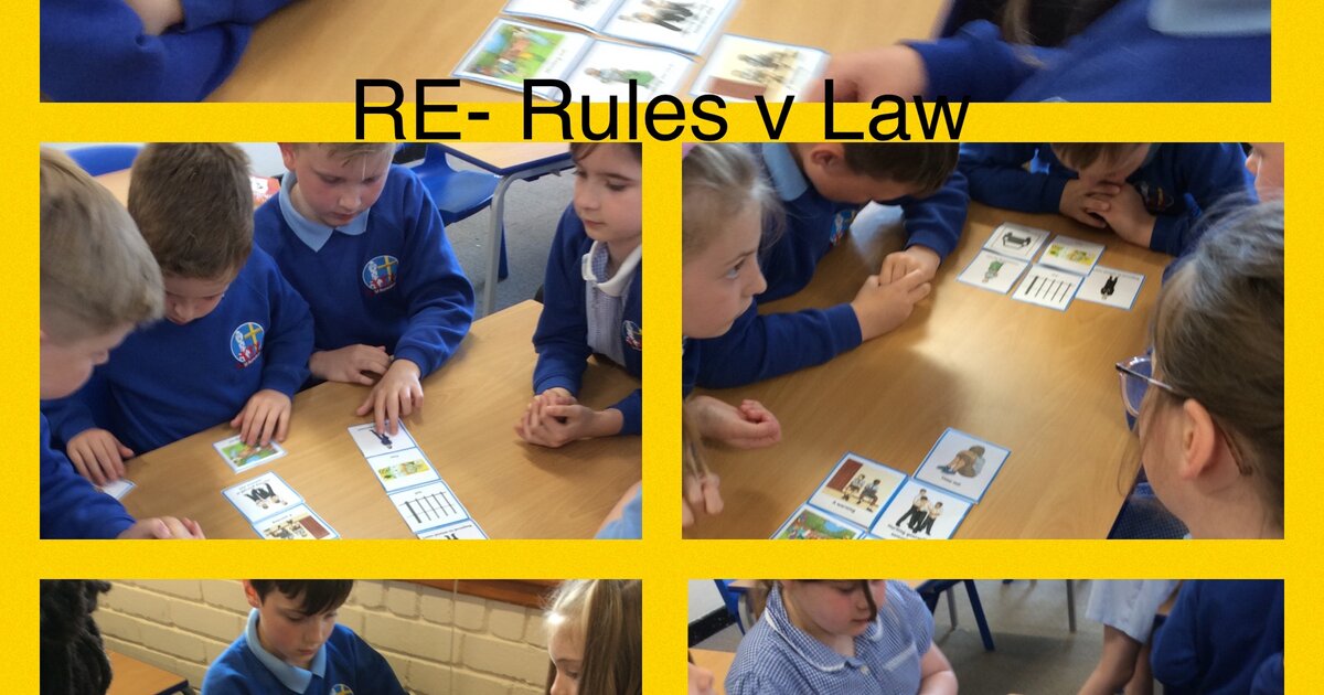 Year 3 - RE - Comparing breaking rules to breaking the law and any ...