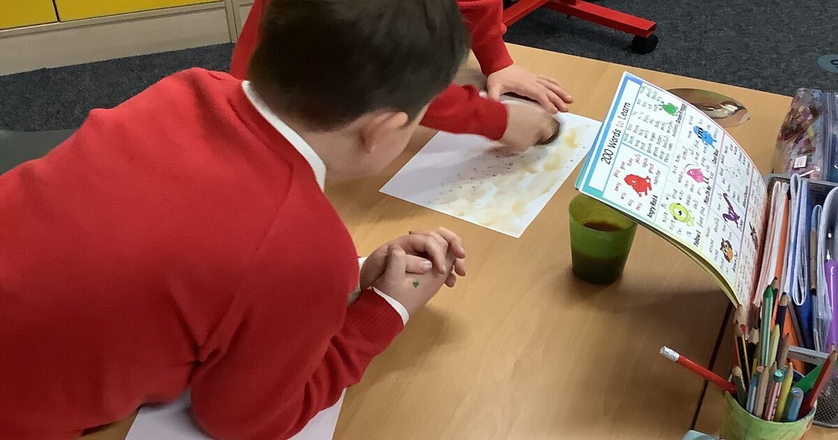 Tea staining paper | St Mary's C.E. Primary School