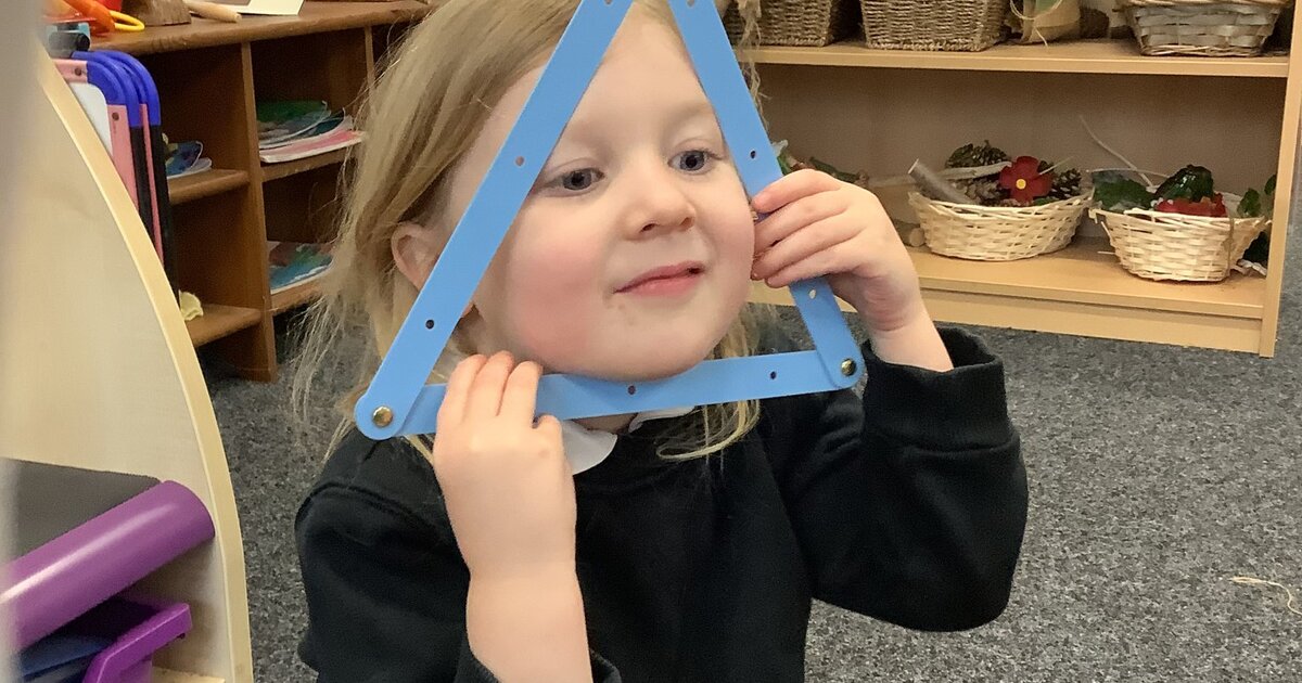 Today we made triangles… | St Mary's C.E. Primary School