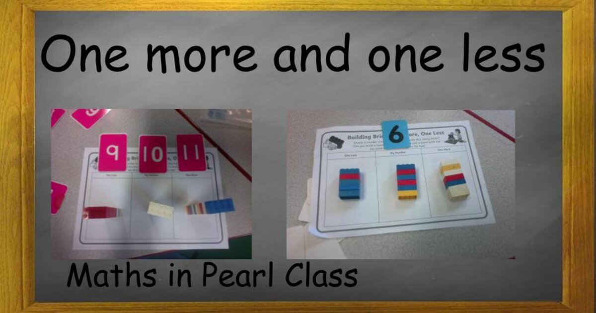 One more and One less - Year One Maths | Warton St Paul's C of E ...